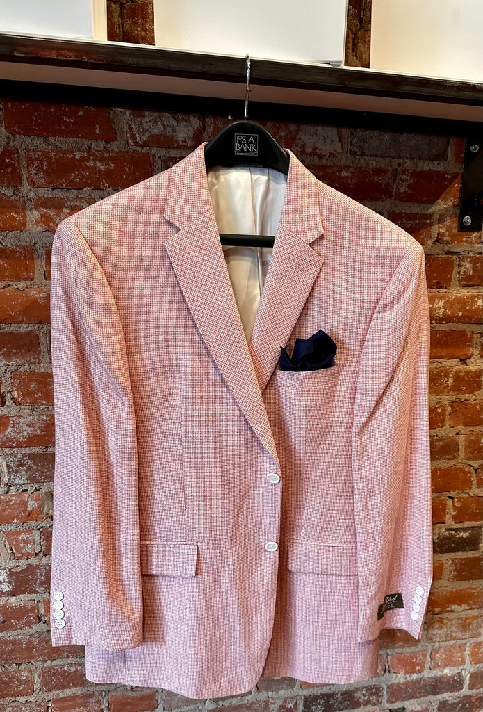 Jos A. Banks Red & White Check Sport Coat | Masterpiece Men's Consignment